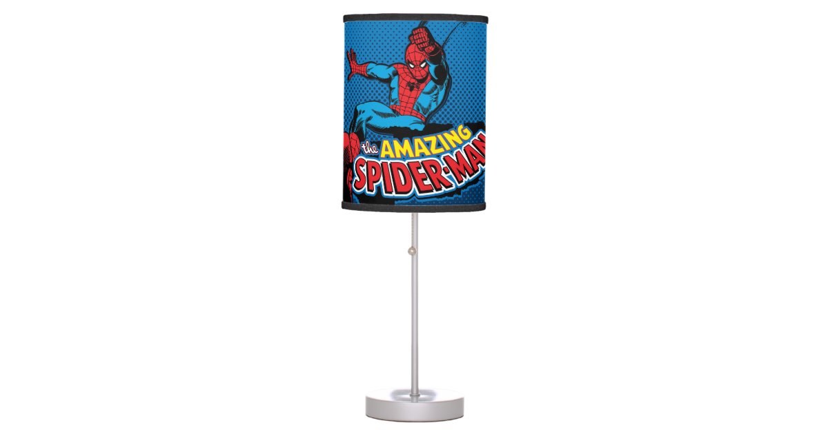 The Amazing Spider-Man Logo Table Lamp | Zazzle