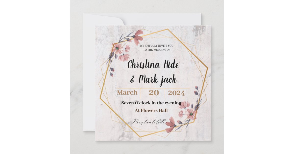 The Best and simplest wedding invitation | Zazzle