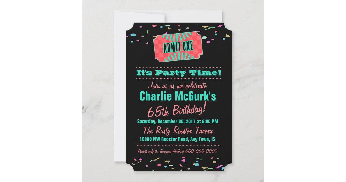 The Boomers Club Birthday Party Invitation | Zazzle
