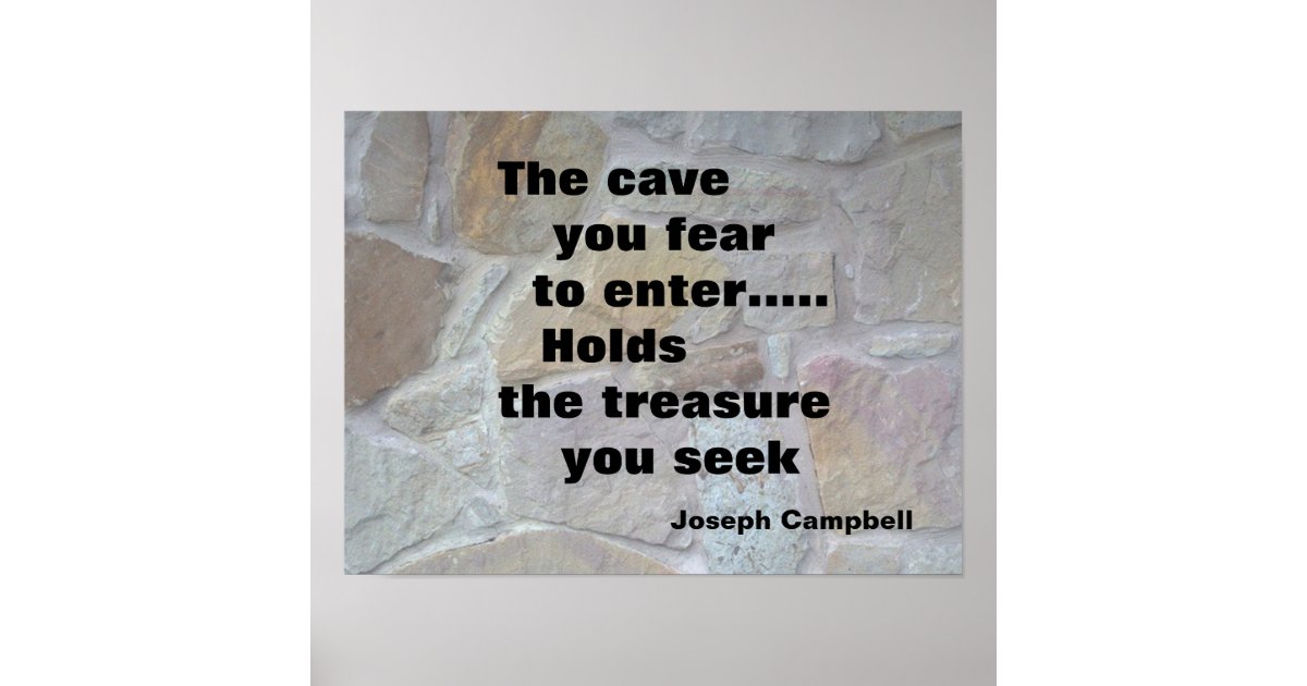 "THE CAVE MOTIVATIONAL POSTER" POSTER | Zazzle