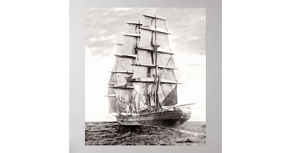 The Clipper "Cutty Sark" 1869 Poster | Zazzle