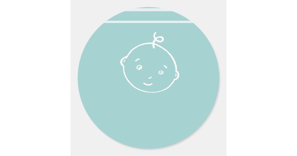 the cutest little baby face classic round sticker | Zazzle