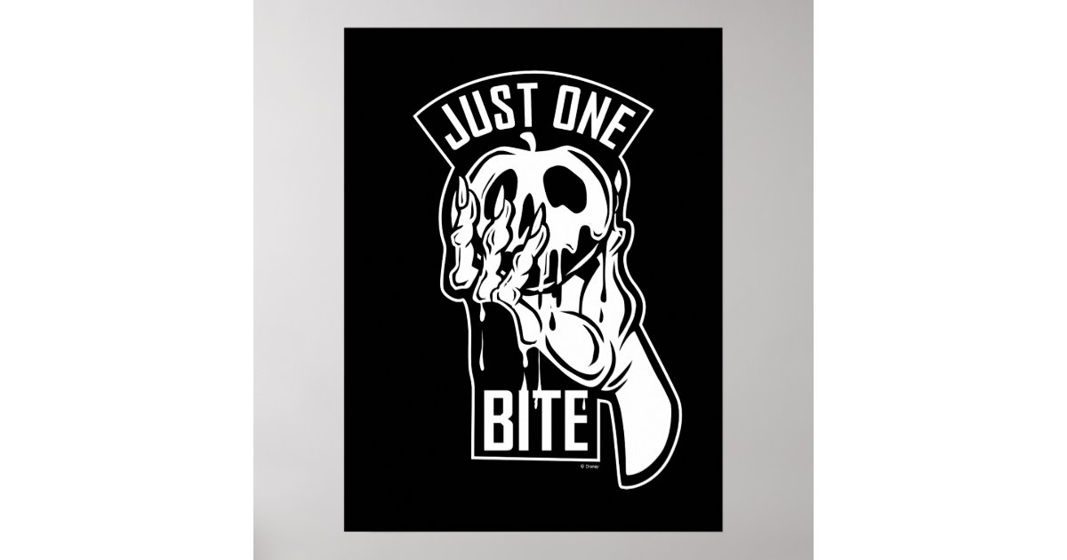The Evil Queen | Just One Bite Poster | Zazzle