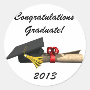Diploma Stickers | Zazzle CA