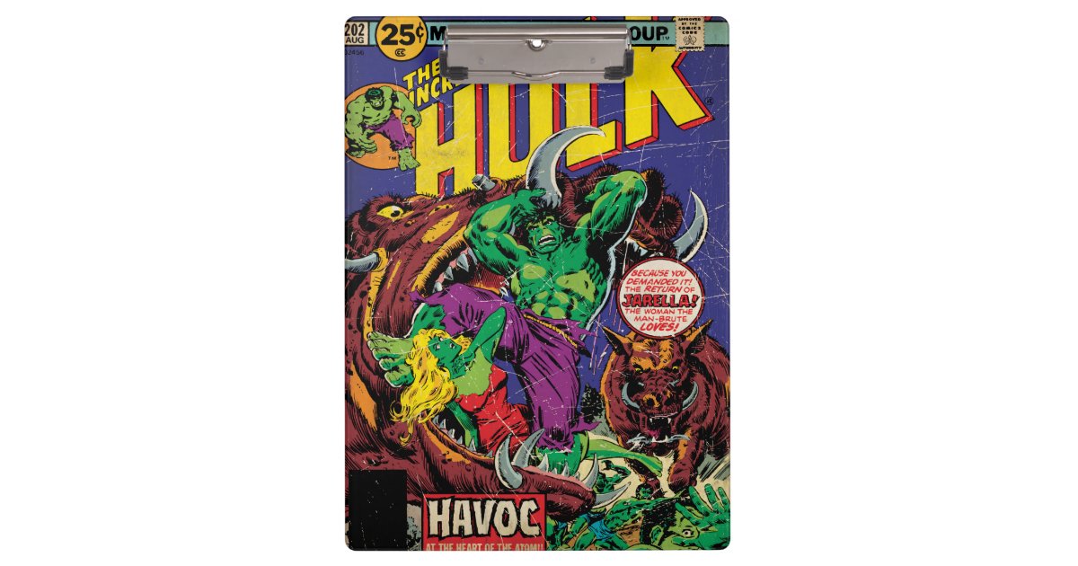 The Incredible Hulk Comic #202 Clipboard | Zazzle