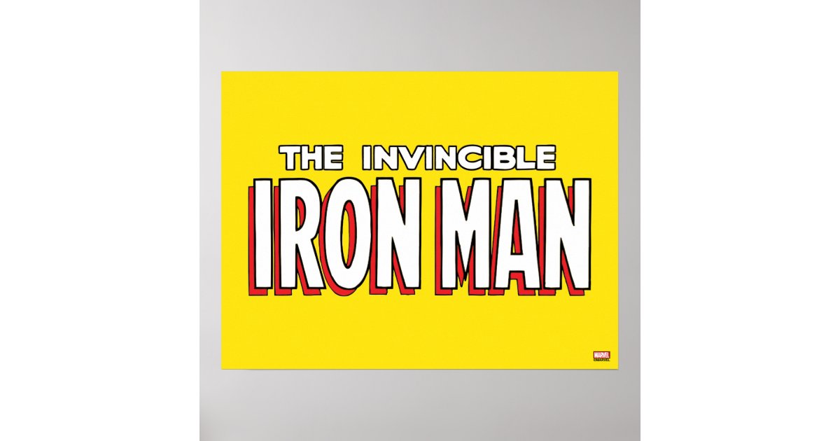 The Invincible Iron Man Logo Poster | Zazzle