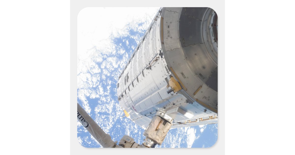 The Kibo Japanese Pressurized Module Square Sticker | Zazzle