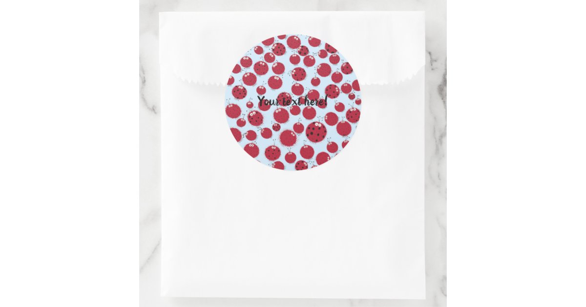 The Ladybug Shindig Classic Round Sticker | Zazzle