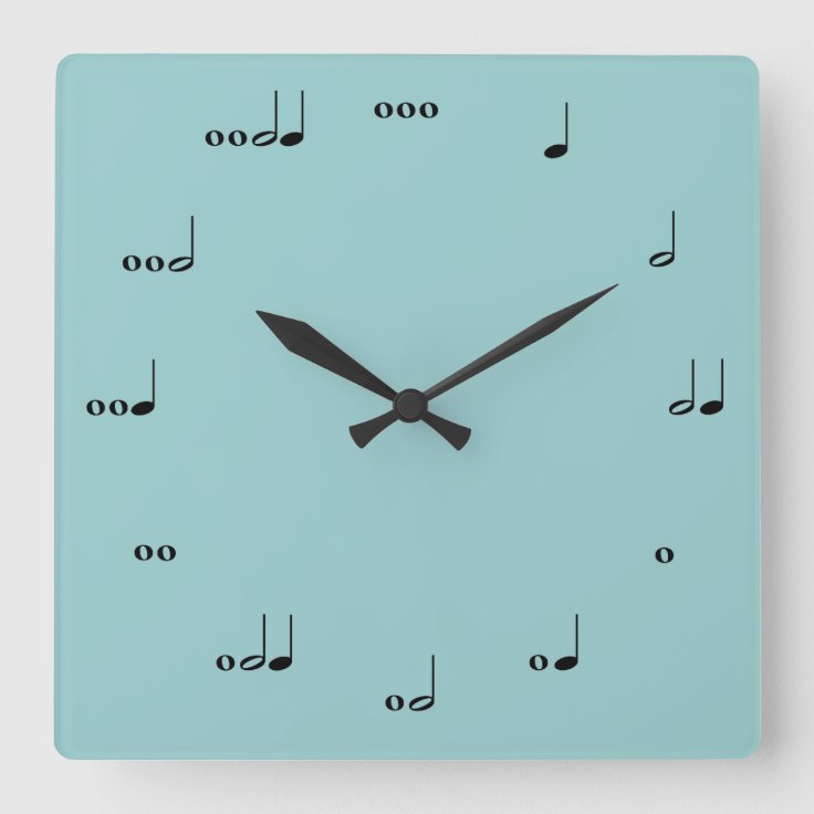 The Original Music Note Clock | Zazzle
