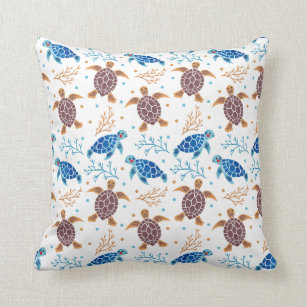 Fish Pattern Pillows & Cushions | Zazzle CA