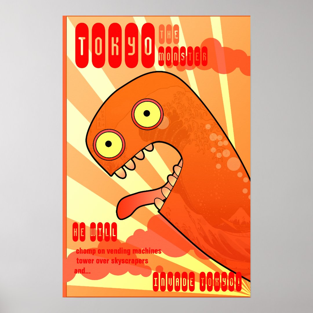 The Tokyo Monster Poster | Zazzle