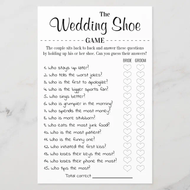 Wedding shower shoe game questions 60 photos - Astyledwedding.com