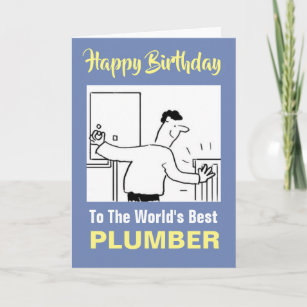 Plumbers Birthday Cards | Zazzle CA