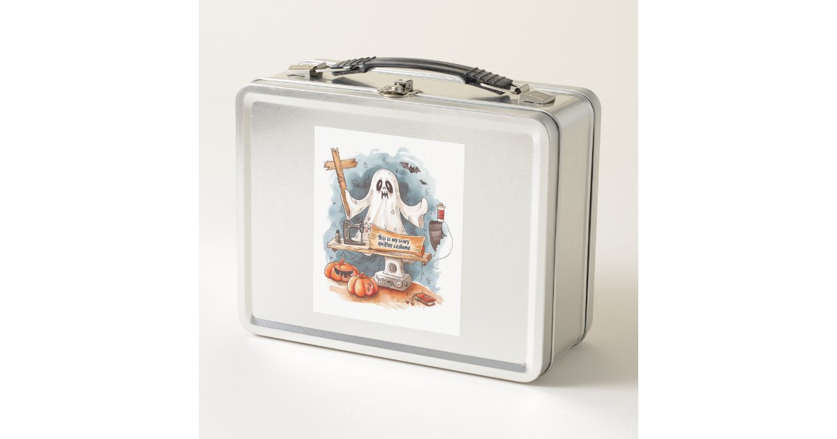 this is my scary quilter costume metal lunch box | Zazzle