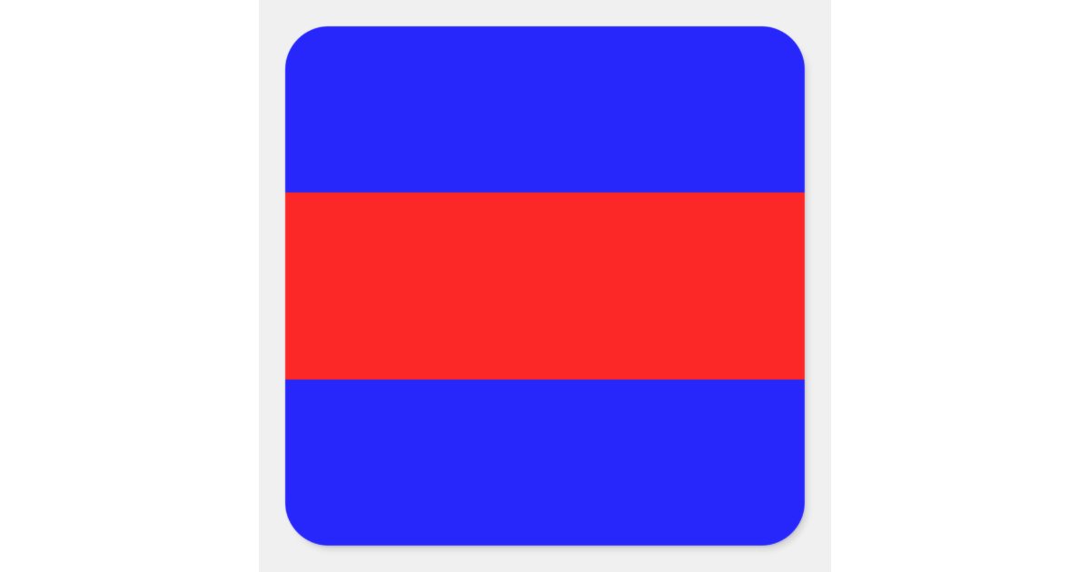 three maritime nautical alphabet number symbol fla square sticker | Zazzle