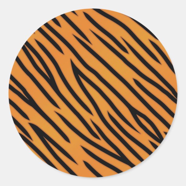 Tiger Stripe Stickers | Zazzle CA