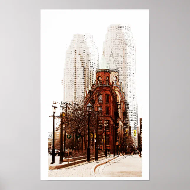 Toronto flat iron building print | Zazzle