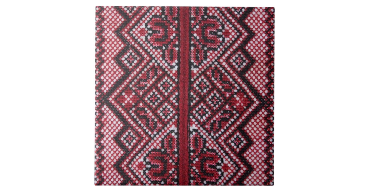 Traditional Ukrainian Design Tile | Zazzle