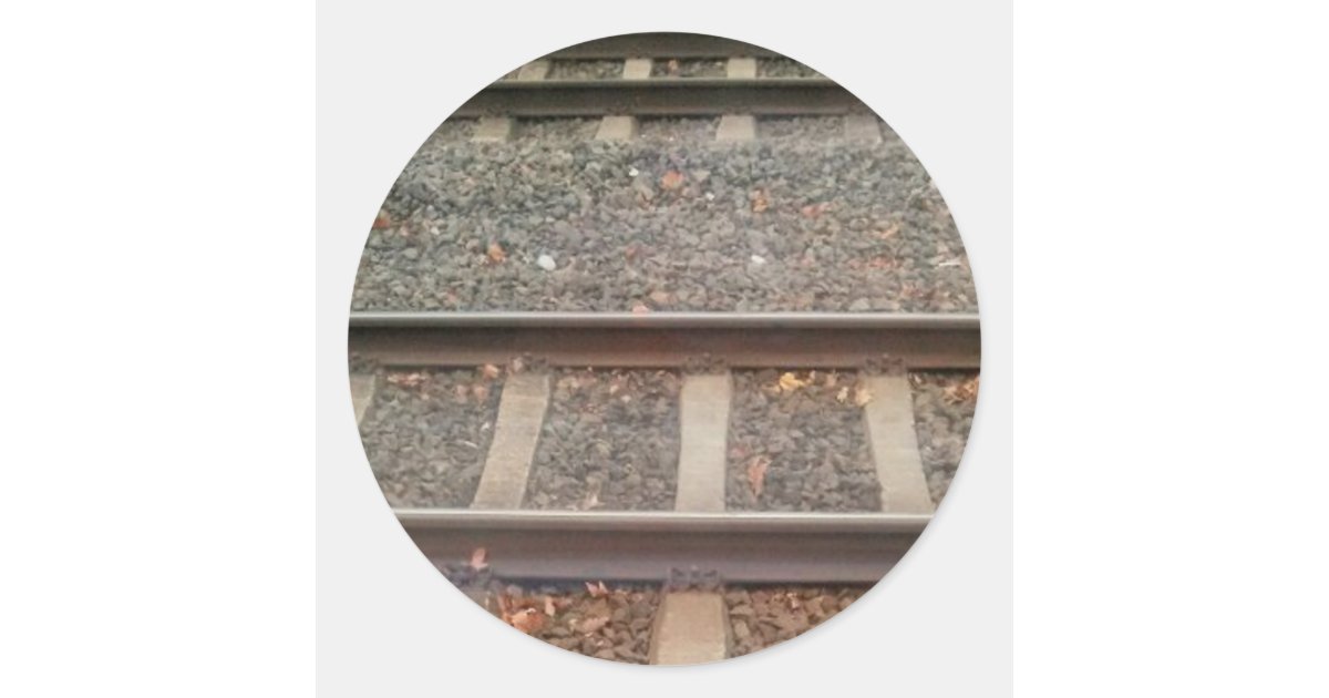 Train Tracks, Railway Classic Round Sticker | Zazzle
