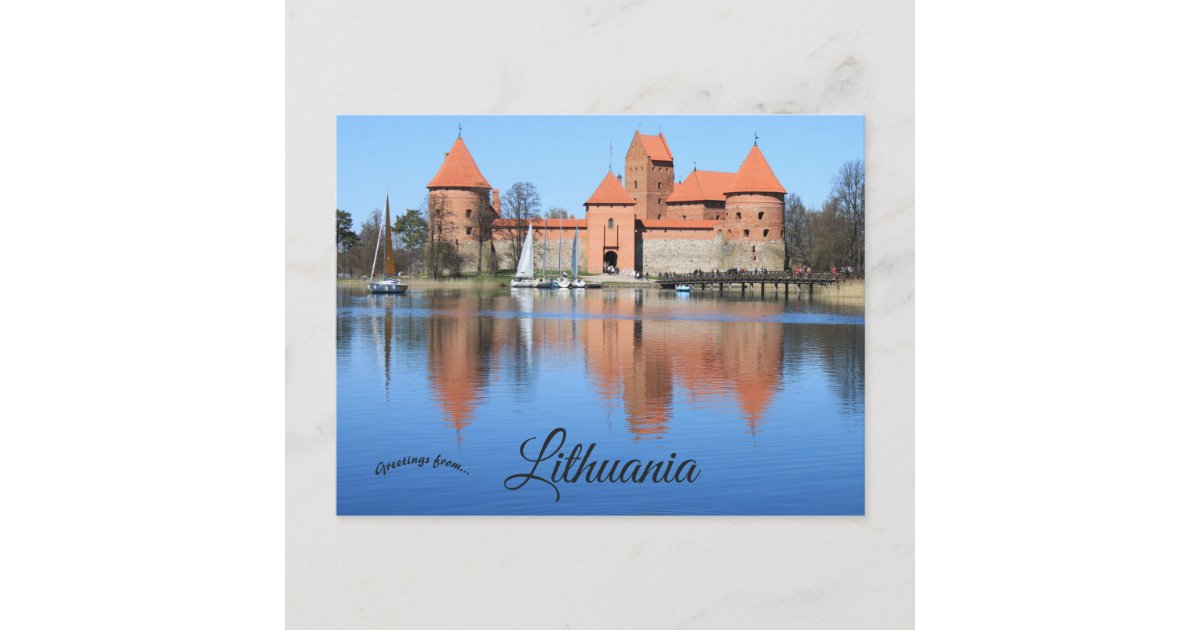 Trakai Island Castle Lithuania Postcard | Zazzle