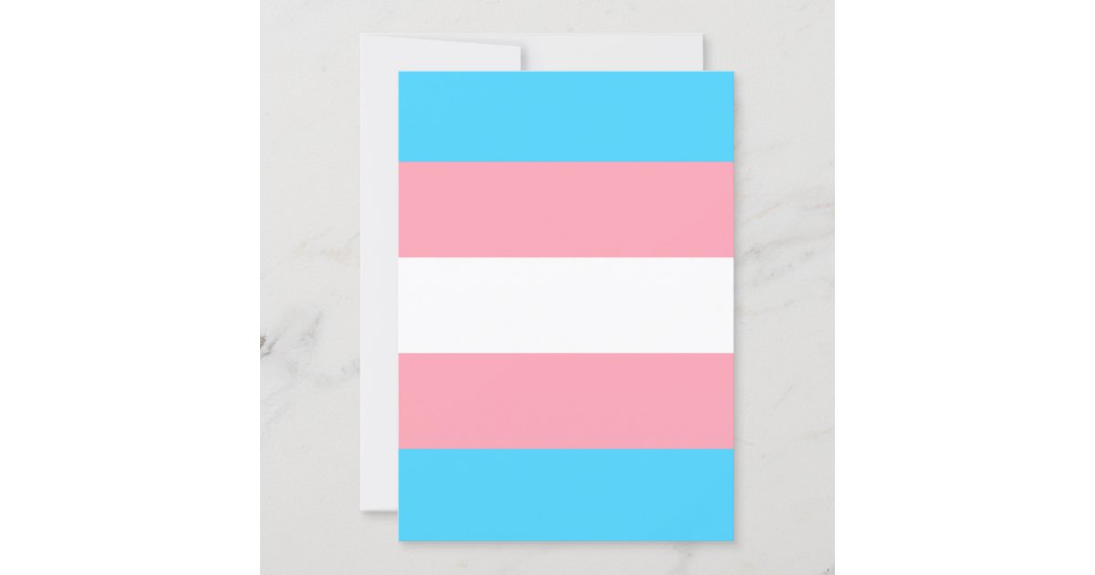 Transgender Flag Invitation | Zazzle