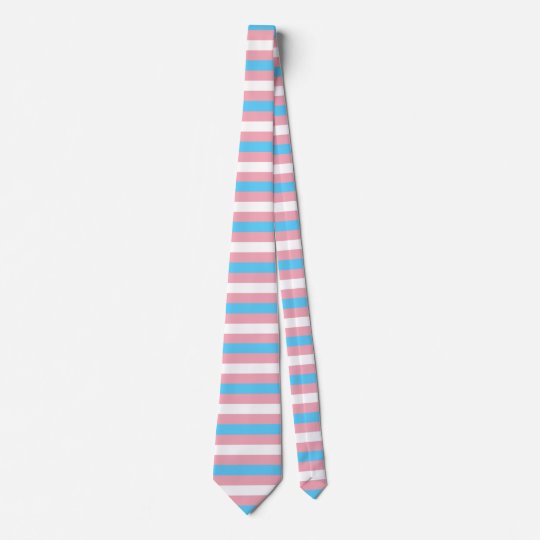 Transgender Flag Striped Pride Tie | Zazzle.ca