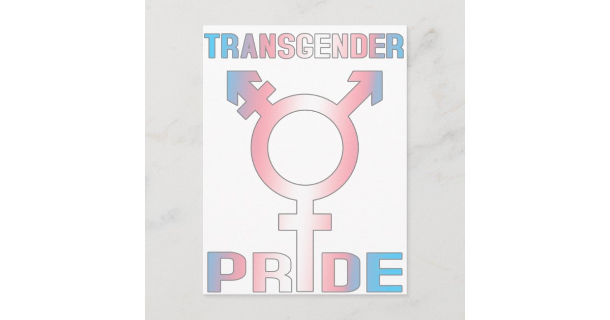 Transgender Pride Postcard | Zazzle