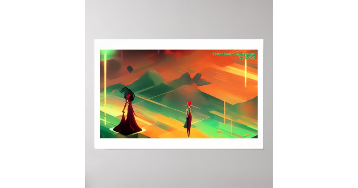 Transistor Landscape by AVON Poster | Zazzle