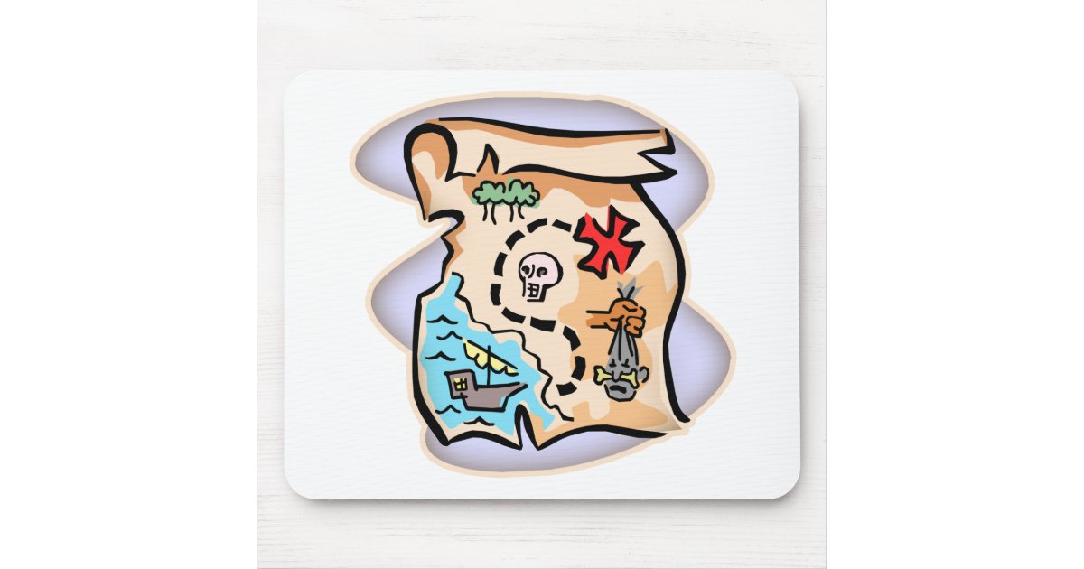 Treasure Map Mouse Pad | Zazzle