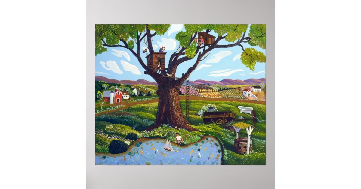 Tree House Poster | Zazzle