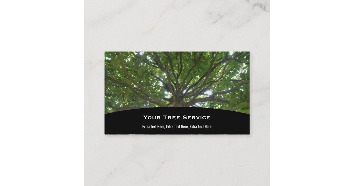 Tree Service Business Card | Zazzle