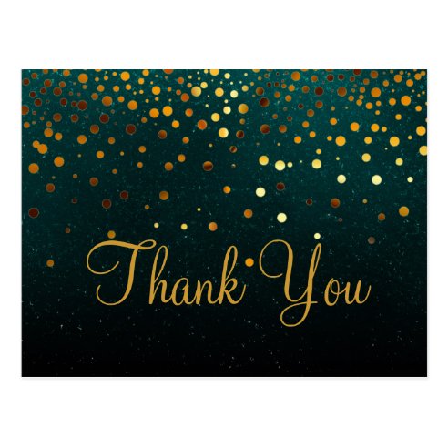Green And Gold Graduation Thank You Cards | Zazzle CA