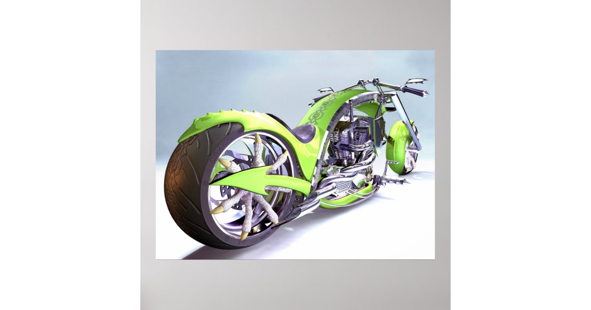 Tricked Out Cycle Poster | Zazzle