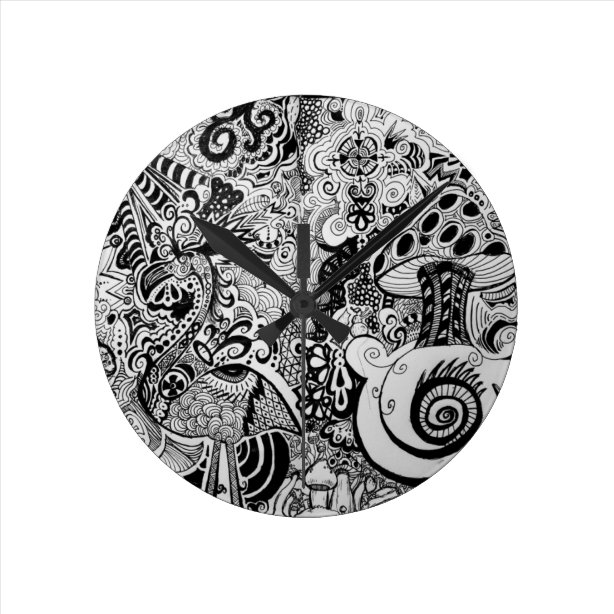 Trippy Wall Clocks | Zazzle.ca