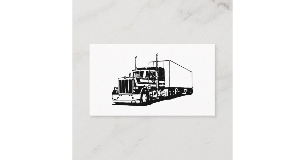 Truck and Dry-van Business Card | Zazzle