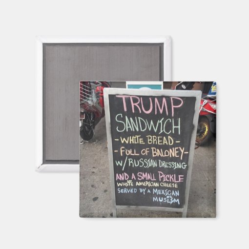 TRUMP SANDWICH MAGNET | Zazzle