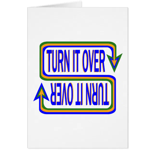 Turn it Over | Zazzle