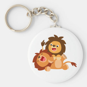 Lion Cartoon Keychains & Key Rings | Zazzle CA