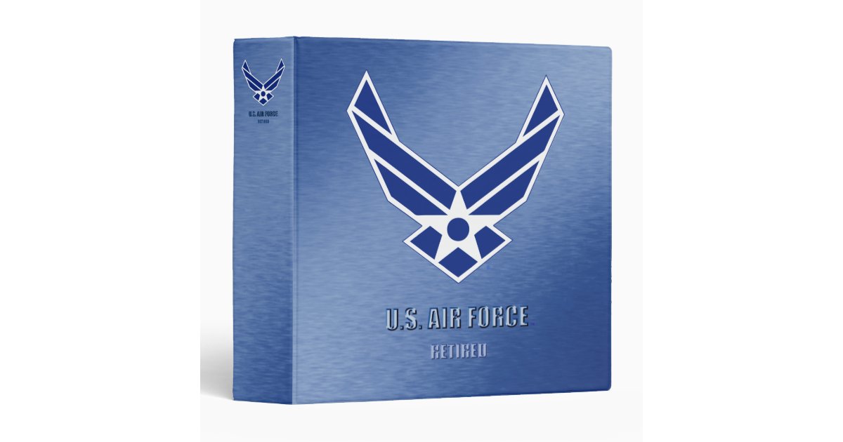 U.S. Air Force Retired Avery Signature 1.5" Binder | Zazzle