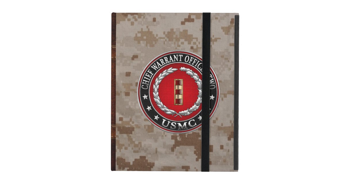 U.S. Marines: Chief Warrant Two (USMC CWO-2) [3D] iPad Case | Zazzle