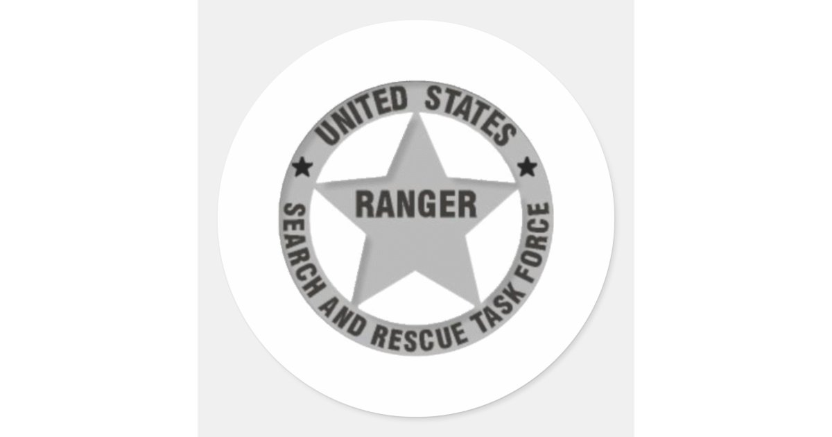 U.S. Ranger Search and Rescue Task Force Classic Round Sticker | Zazzle
