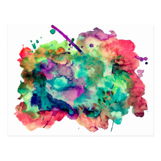 Custom Paint Splatter Postcards | Zazzle.ca