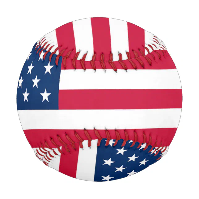 USA Flag Baseball - Patriotic | Zazzle
