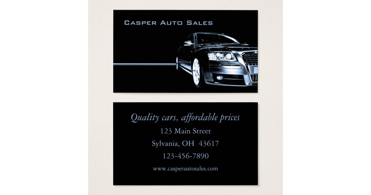 Used Car Dealer Business Card | Zazzle