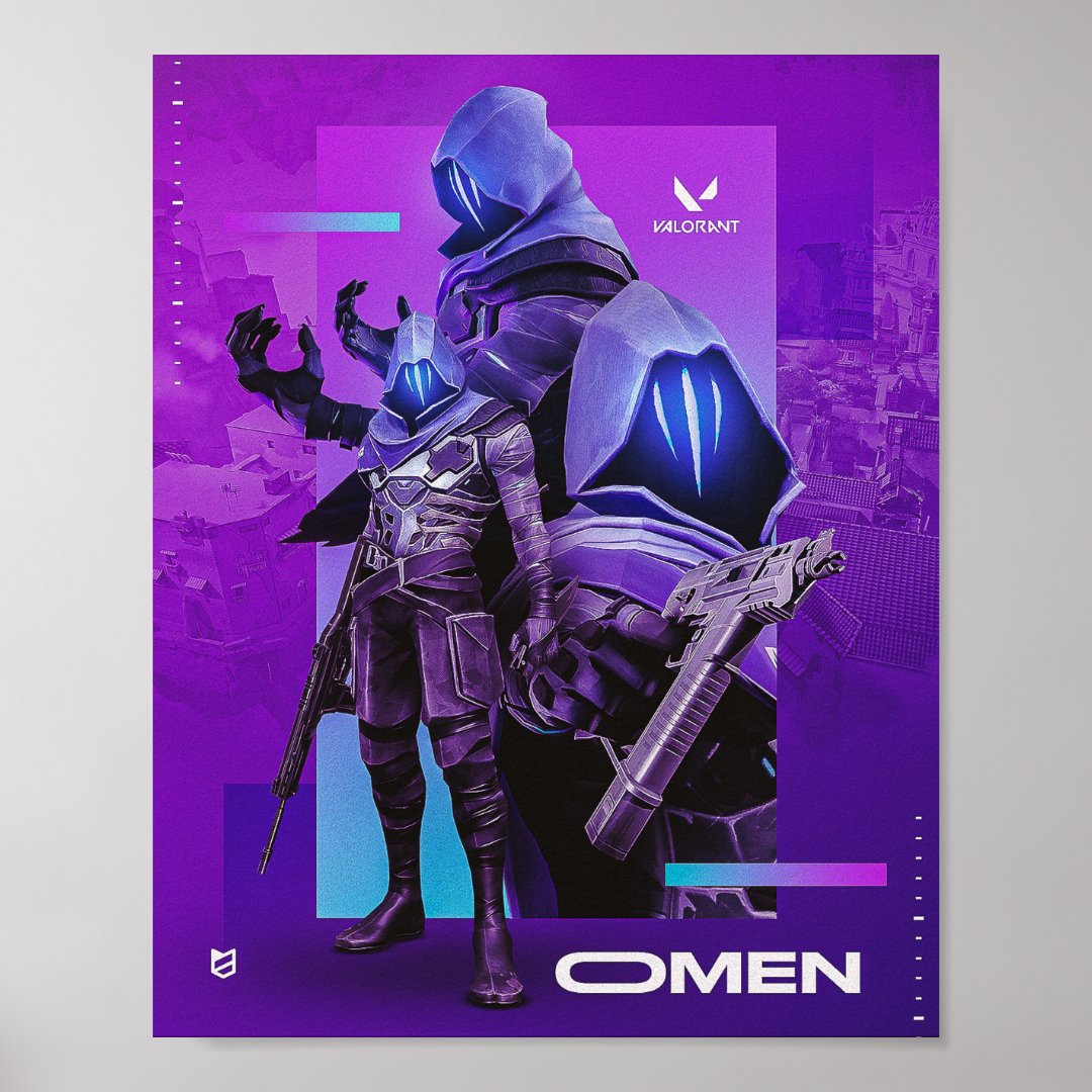 Valorant omen poster | Zazzle