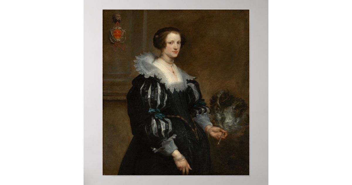 Van Dyck - Portrait Of Anna Wake Poster | Zazzle