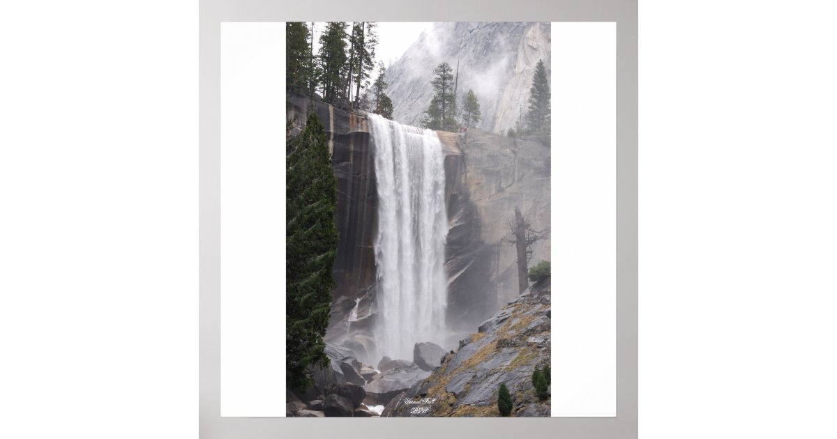 Vernal Fall in Spring Poster | Zazzle