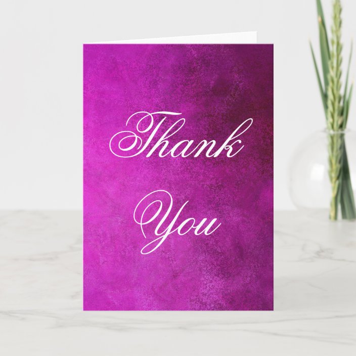 Vertical Thank You Script Pink Professional | Zazzle.ca