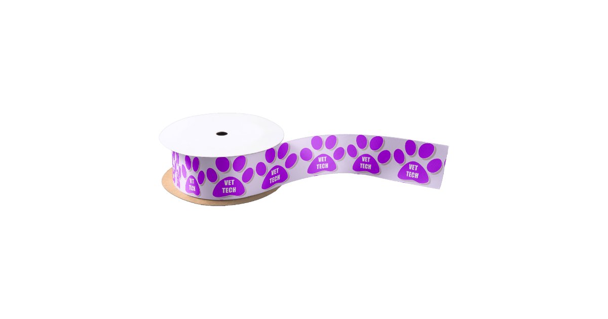 VET TECH RIBBON SATIN RIBBON | Zazzle