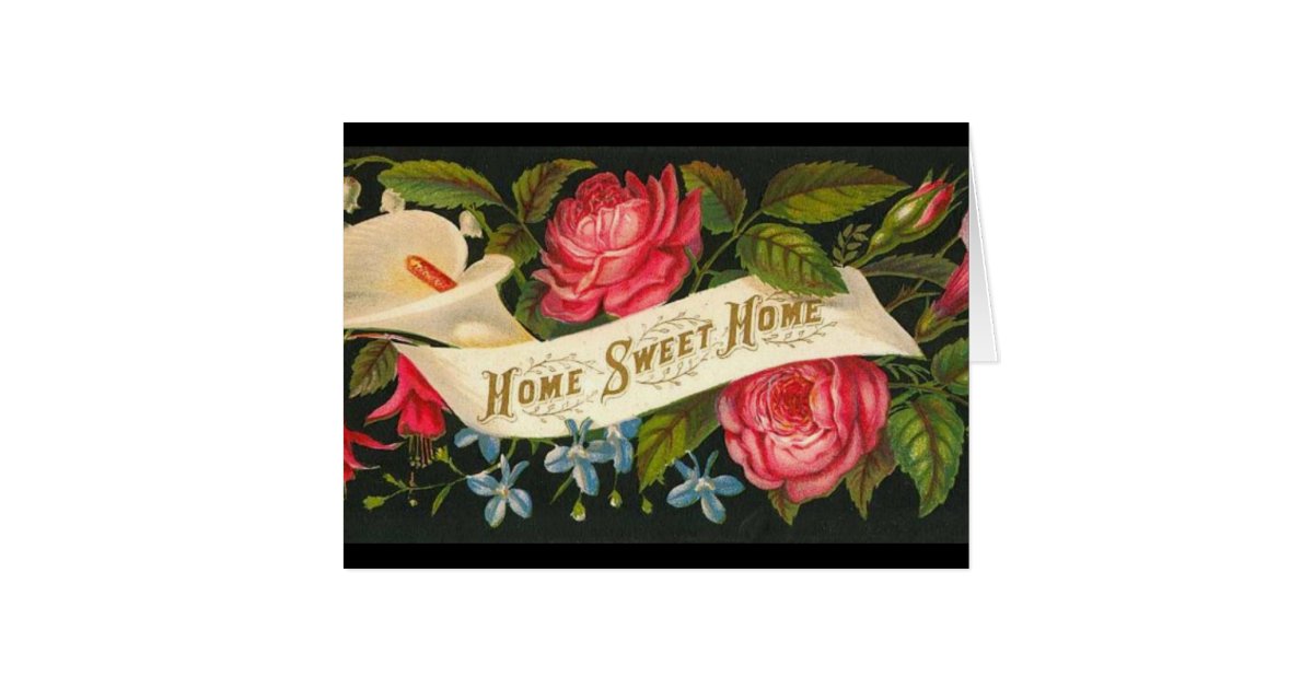 Victorian Home Sweet Home Roses | Zazzle